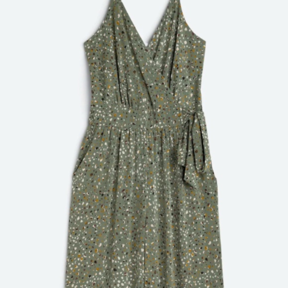 Kaileigh | Pants & Jumpsuits | Kaleigh Olive Green Speckled Jumpsuit ...